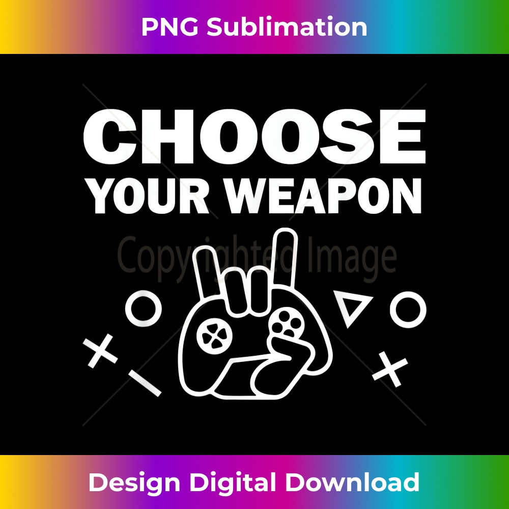 GAMING 365 Choose Your Weapon Controller Gamer Nerd Funny - | Inspire ...