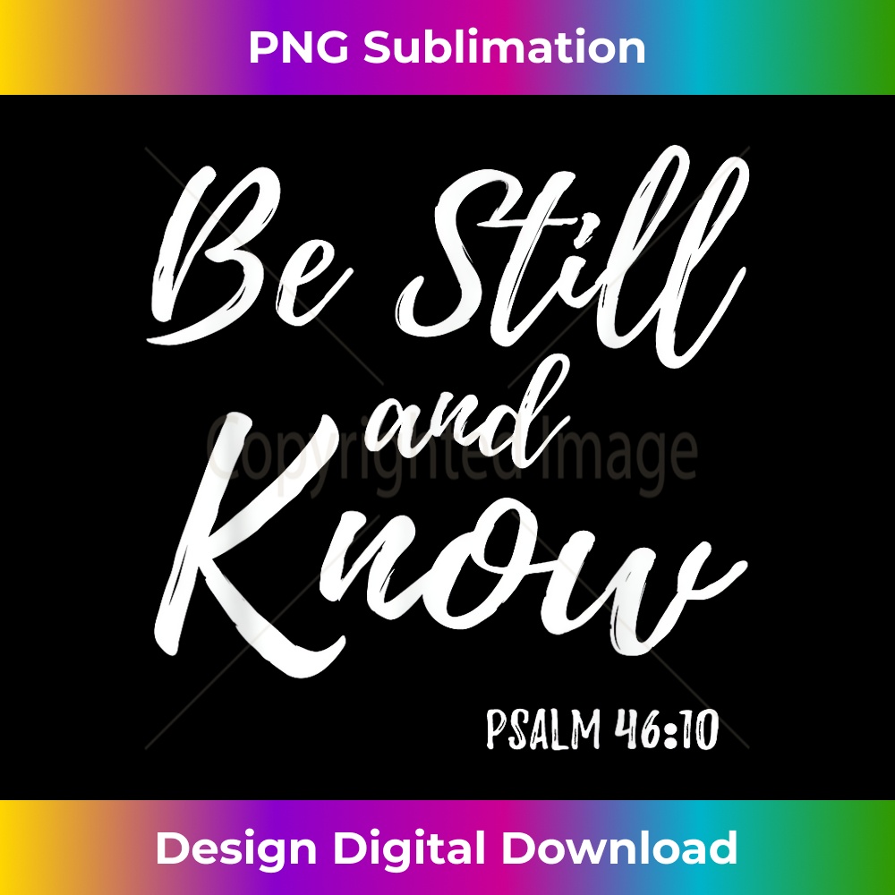 Be Still & Know Psalm 4610 I am God Christian T - Vibrant Su | Inspire ...