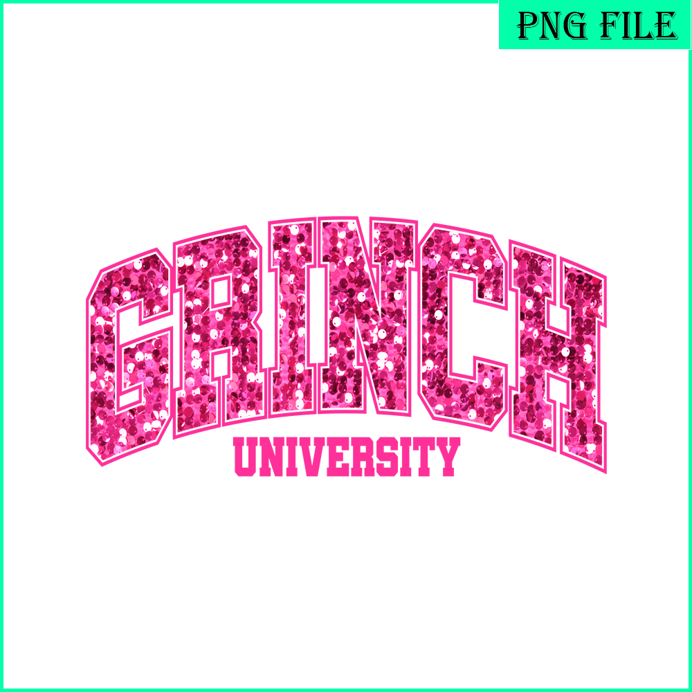 Grinch university pink png | Inspire Uplift