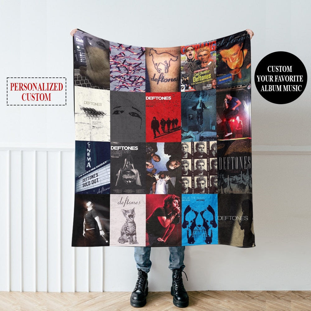 Personalized Music Album Blanket, Custom Album Cover Keepsak | Inspire ...