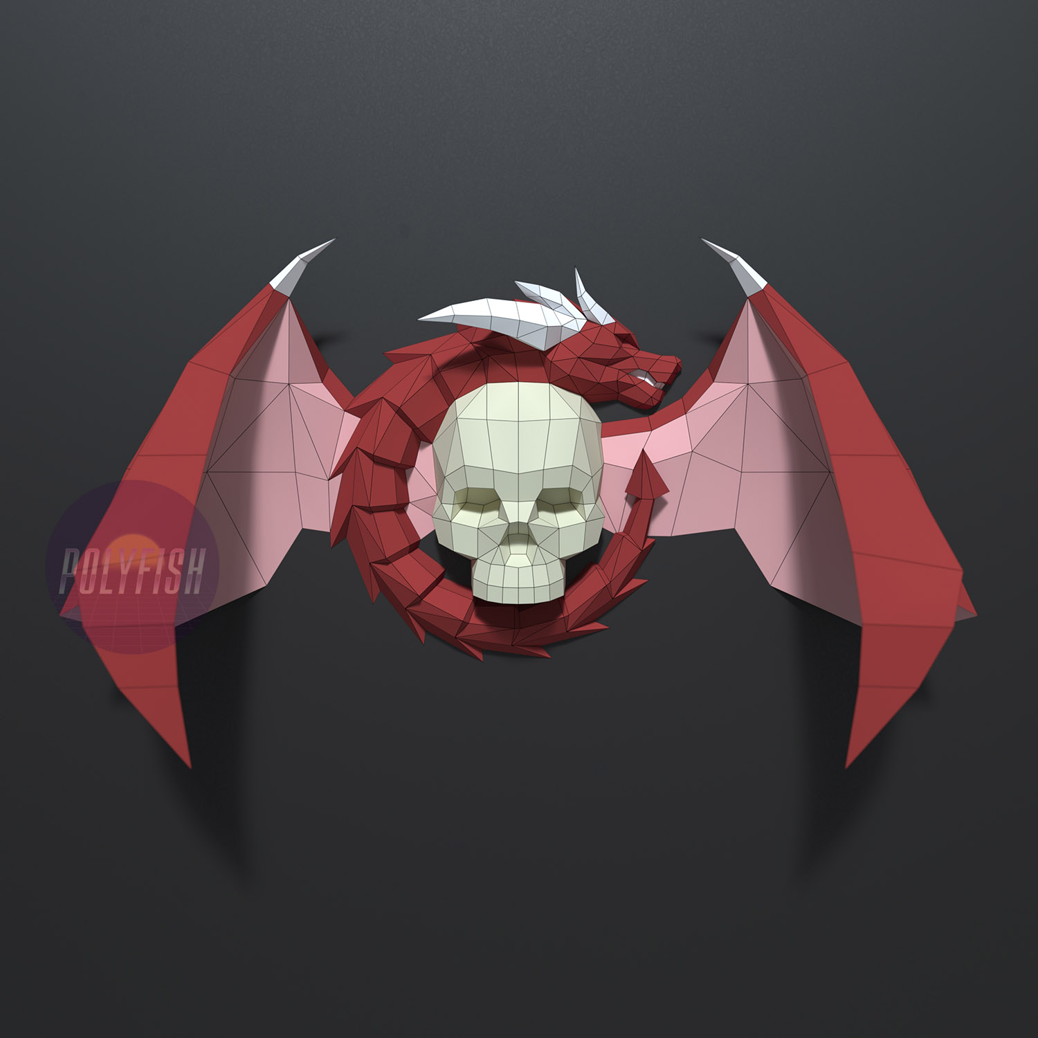 DIY Dracarys 3D model template Papercraft PDF - Inspire Uplift