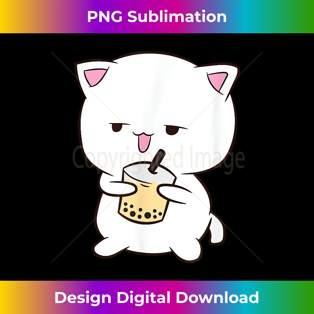 Cute Boba Cat With Boba Tea Cat Drinking Bubble Tea - Bespok | Inspire ...