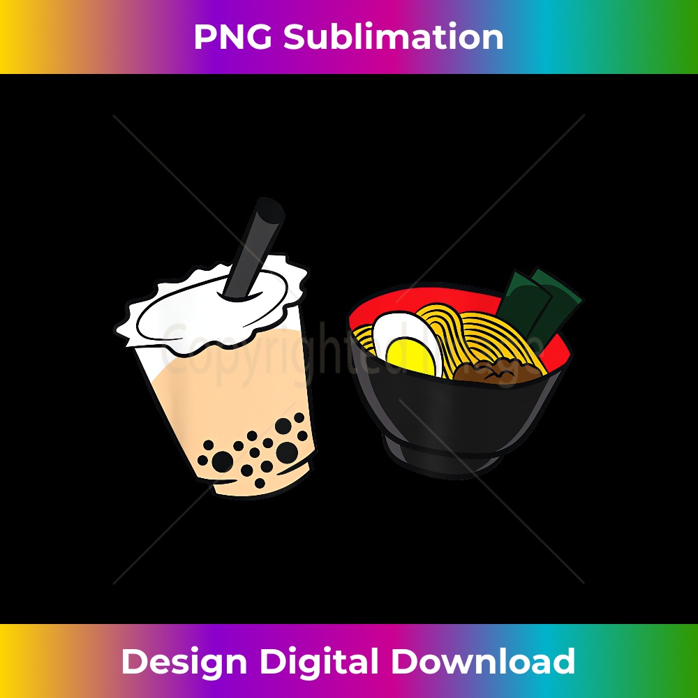 Ramen Boba Tea Ramen Noodles Bubble - Sublimation-Optimized | Inspire ...