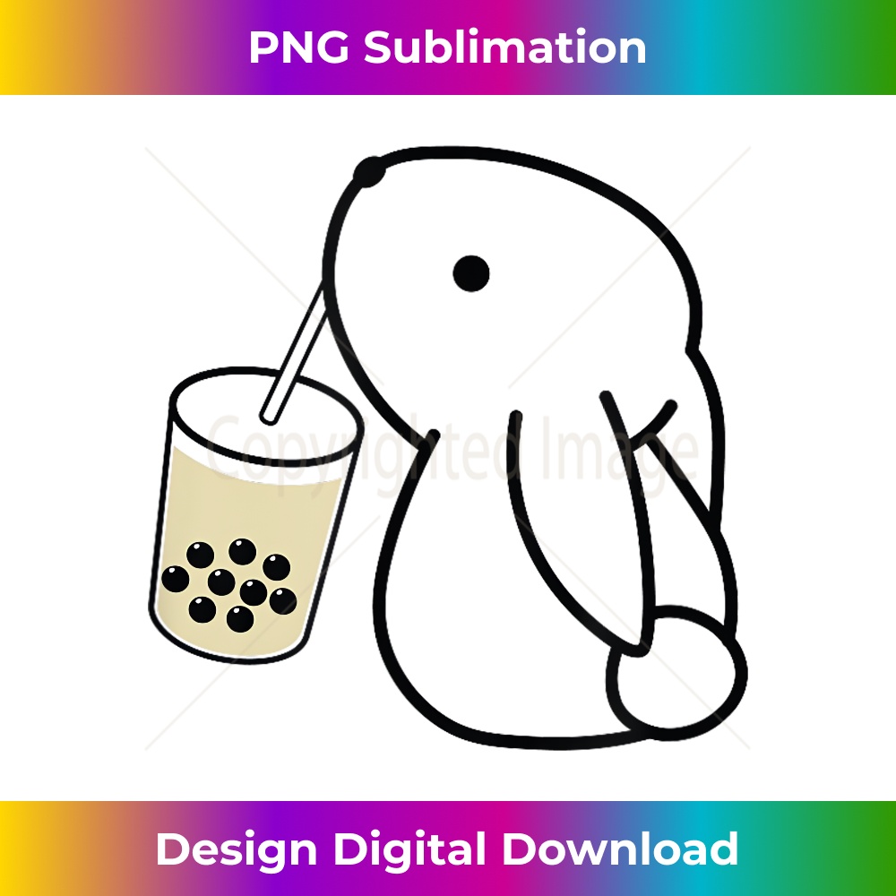 Bunny Rabbit Drinking Boba Milk Tea - Sublimation-Optimized - Inspire ...