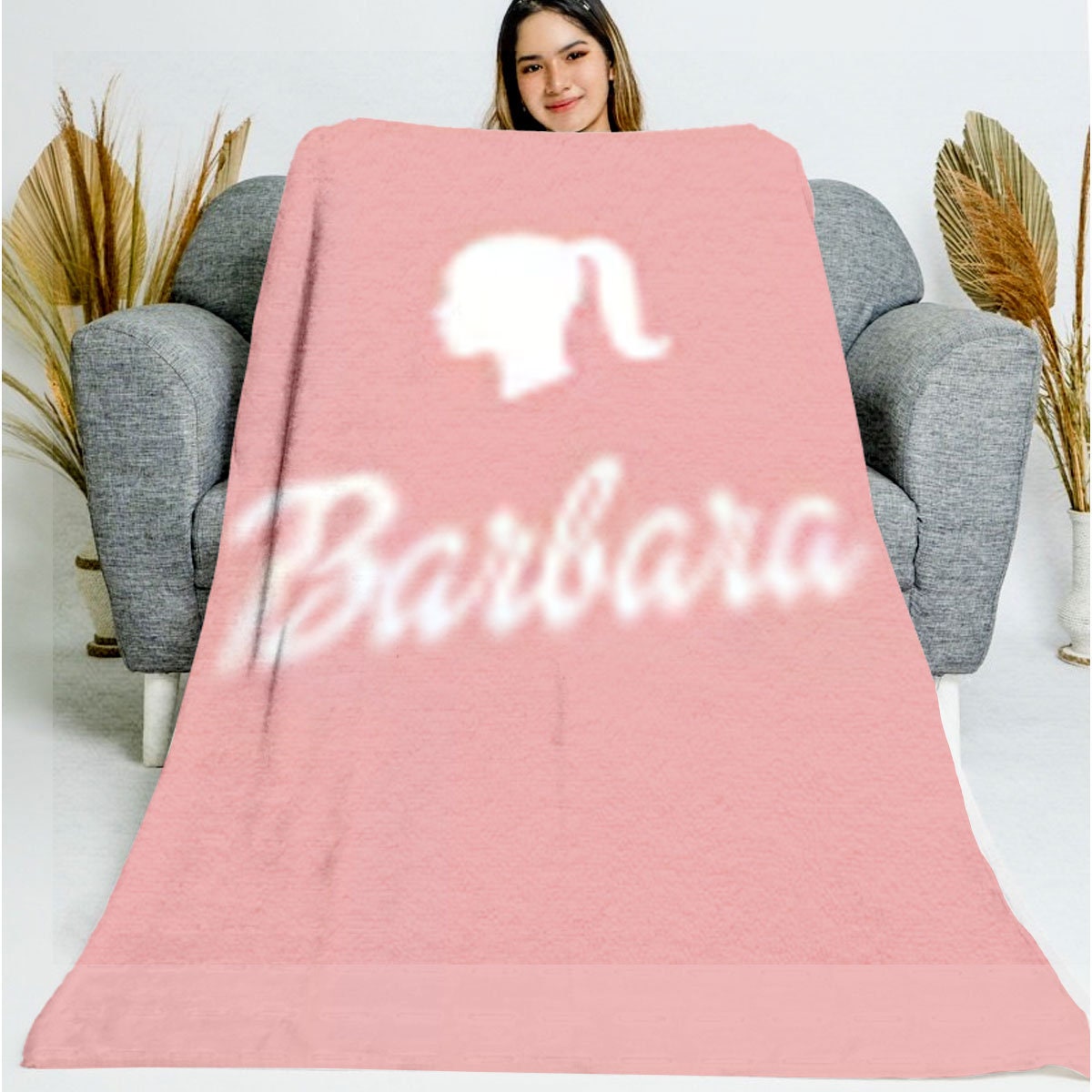 Barbara Blanket Baby Pink, Barb Movie Blanket, Barb Lover, P | Inspire ...