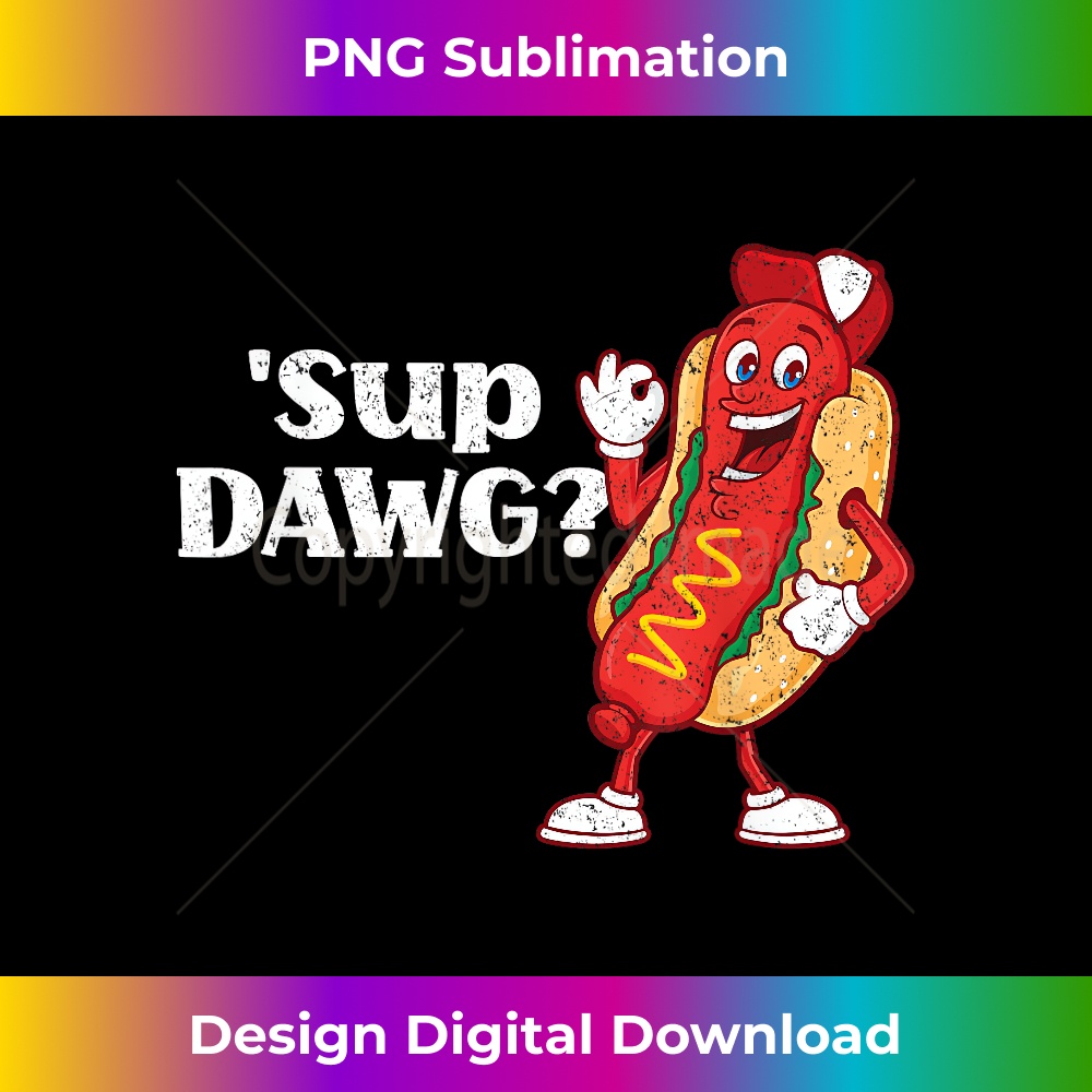 Hot Dog Cute 'Sup Dawg Weiner Party Sausage Funny - Crafted | Inspire ...
