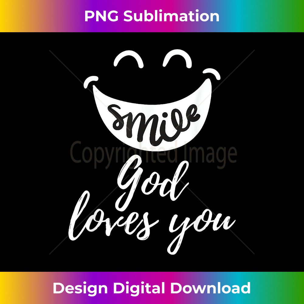 Smile God Loves You Jesus Christian Inspirational Faith Gift | Inspire ...