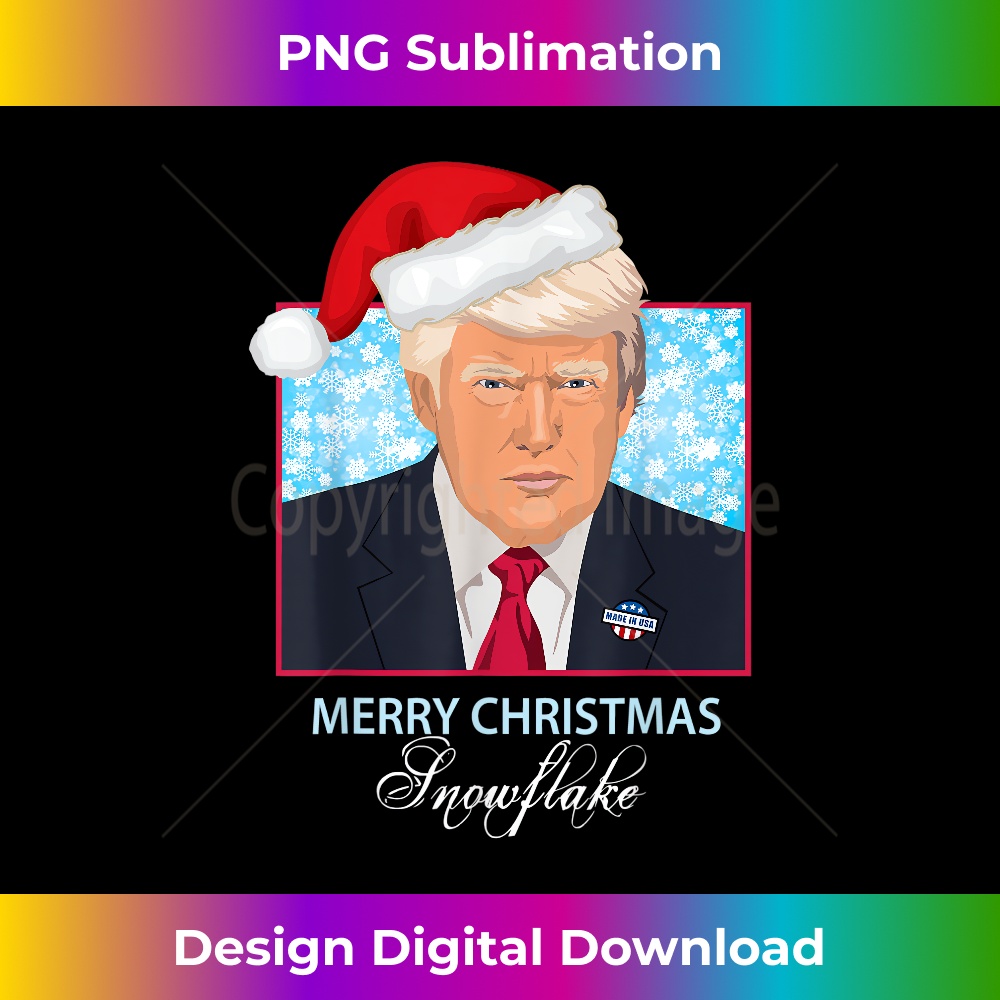 Trump Funny Merry Christmas Snowflake T-Shirt Gift - Crafted | Inspire ...