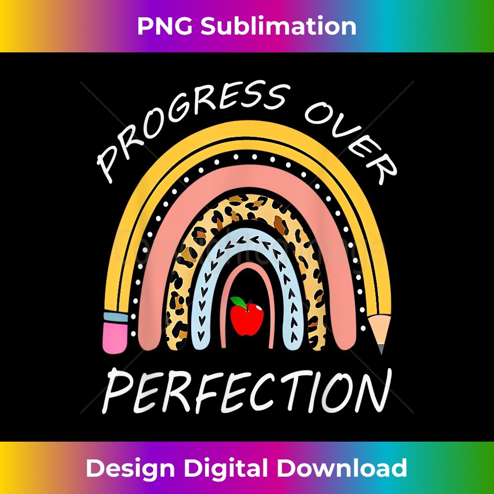 Rainbow Progress Over Perfection Motivational Quotes - Craft - Inspire ...