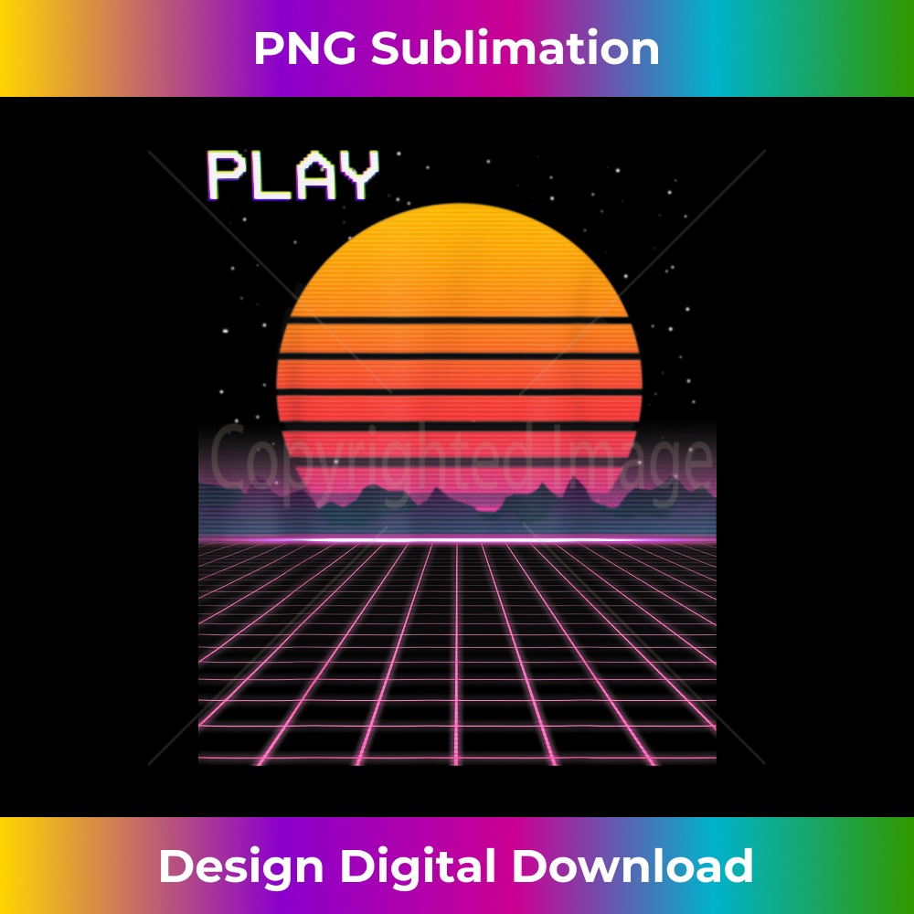 80s Grid Sunset Vaporwave Synthwave Outrun T- - Classic Subl - Inspire ...