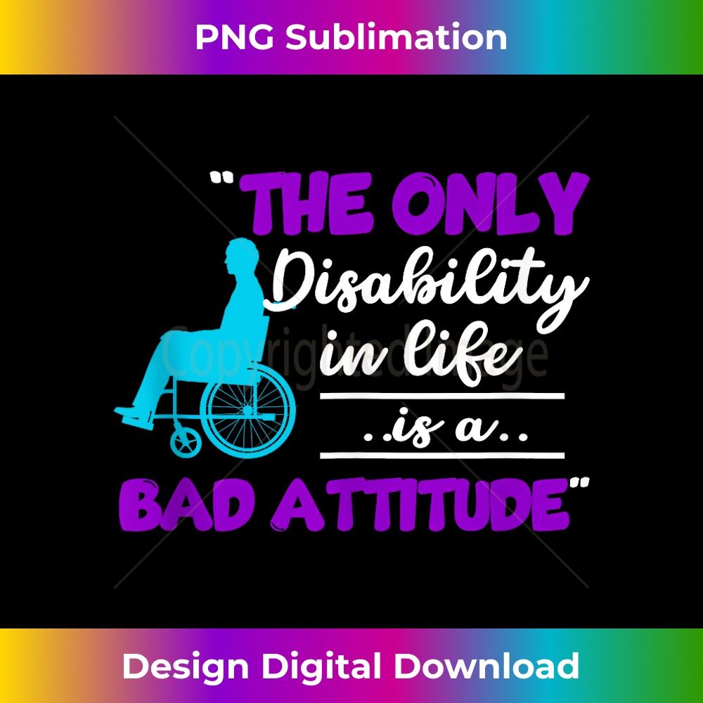 Inspirational Disability Attitude Wheelchair Disabled Tank T - Inspire ...