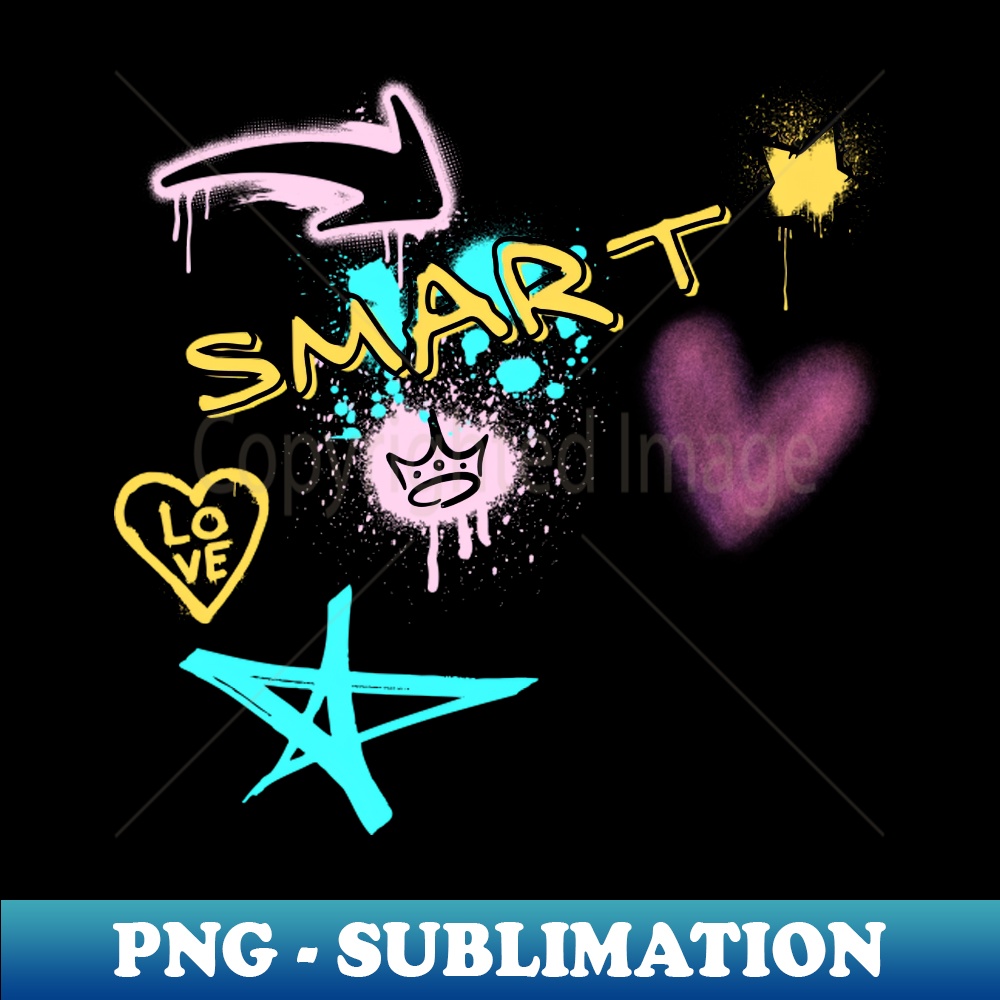 Smart with Graffiti Art - Premium PNG Sublimation File - Ins | Inspire ...