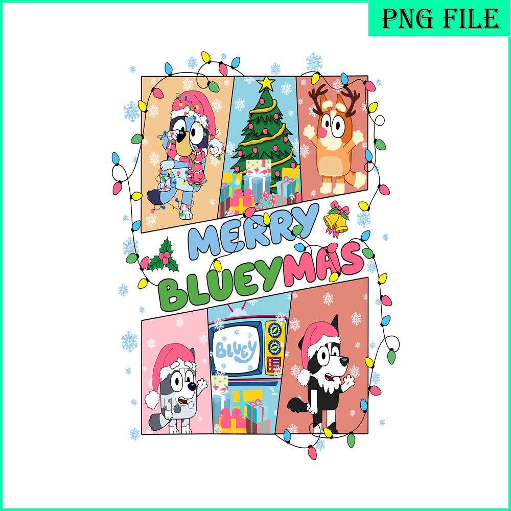 Bluey Christmas PNG, Bluey Character PNG, Christmas PNG | Inspire Uplift