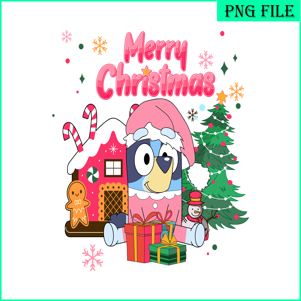 Bluey And Christmas Gift PNG, Christmas Tree PNG, Bluey And | Inspire ...