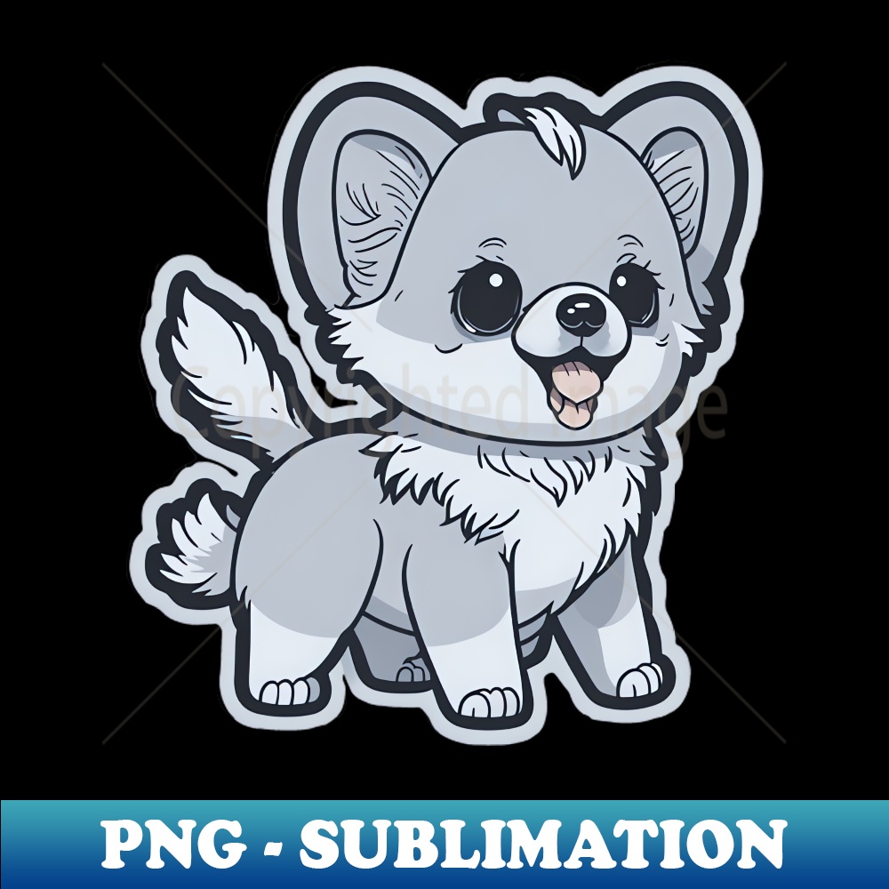 Cute Dog Sticker - PNG Transparent Digital Download File for | Inspire ...