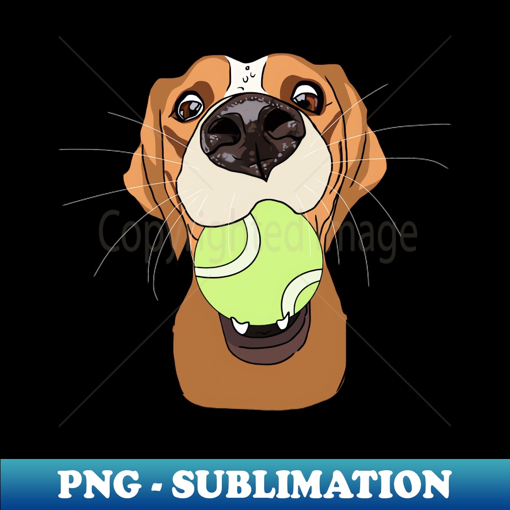 Funny dog with a ball in its mouth - Special Edition Sublima | Inspire ...