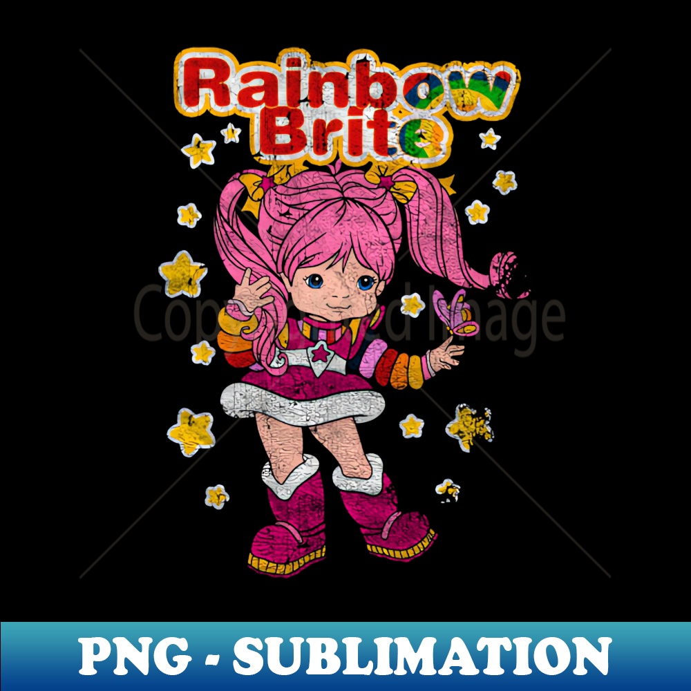 Rainbow Brite Vintage Style Design - Modern Sublimation PNG | Inspire ...