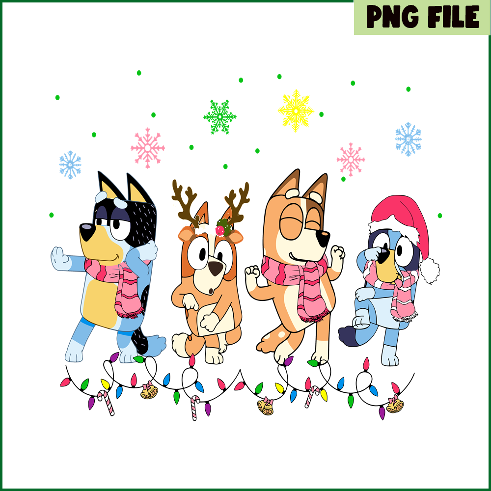 Bluey And Friends PNG, Dancing Under The Snow PNG, Friendshi | Inspire ...
