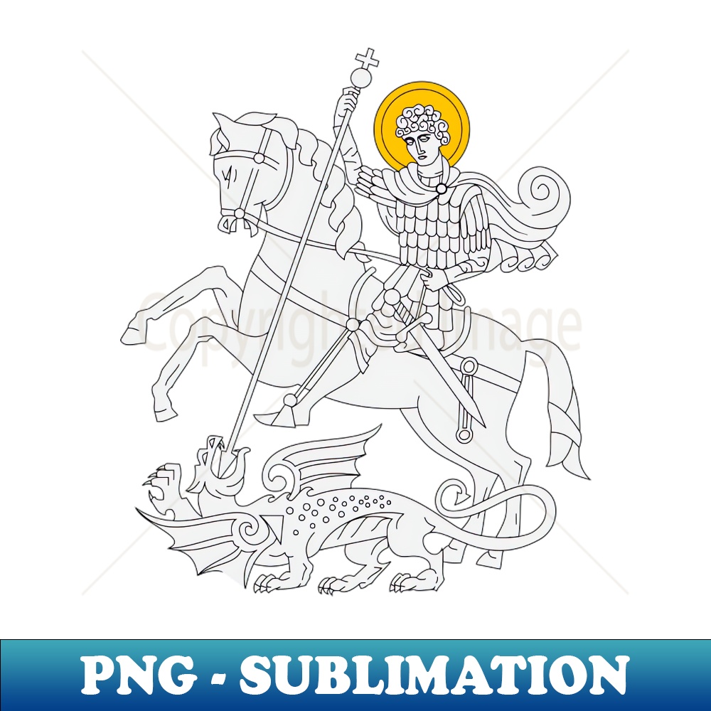 Saint George and the Dragon - Signature Sublimation PNG File - Inspire ...
