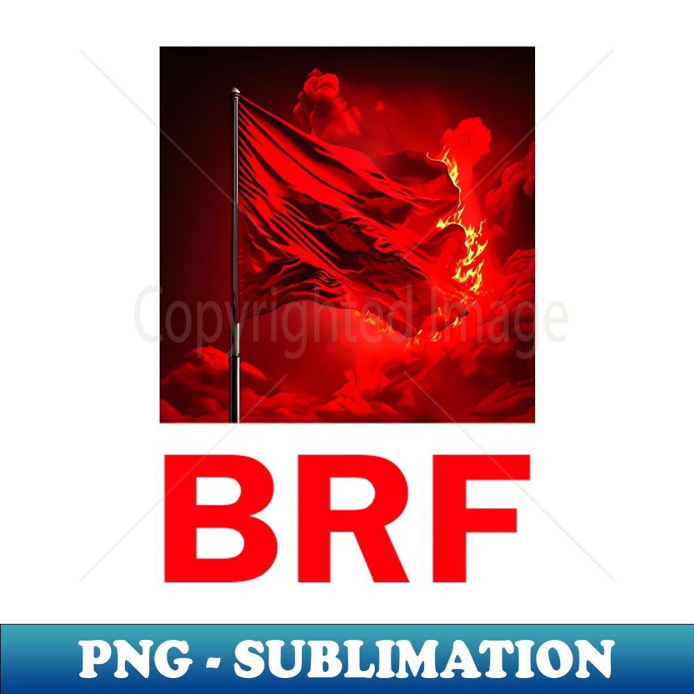AI - Burning Red Flag - Unique Sublimation PNG Download - Pe | Inspire ...