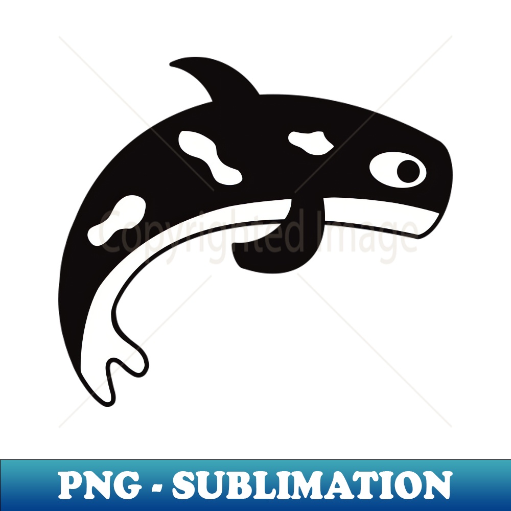 Cute Kawaii Killer Whale Orca - Signature Sublimation PNG Fi - Inspire ...