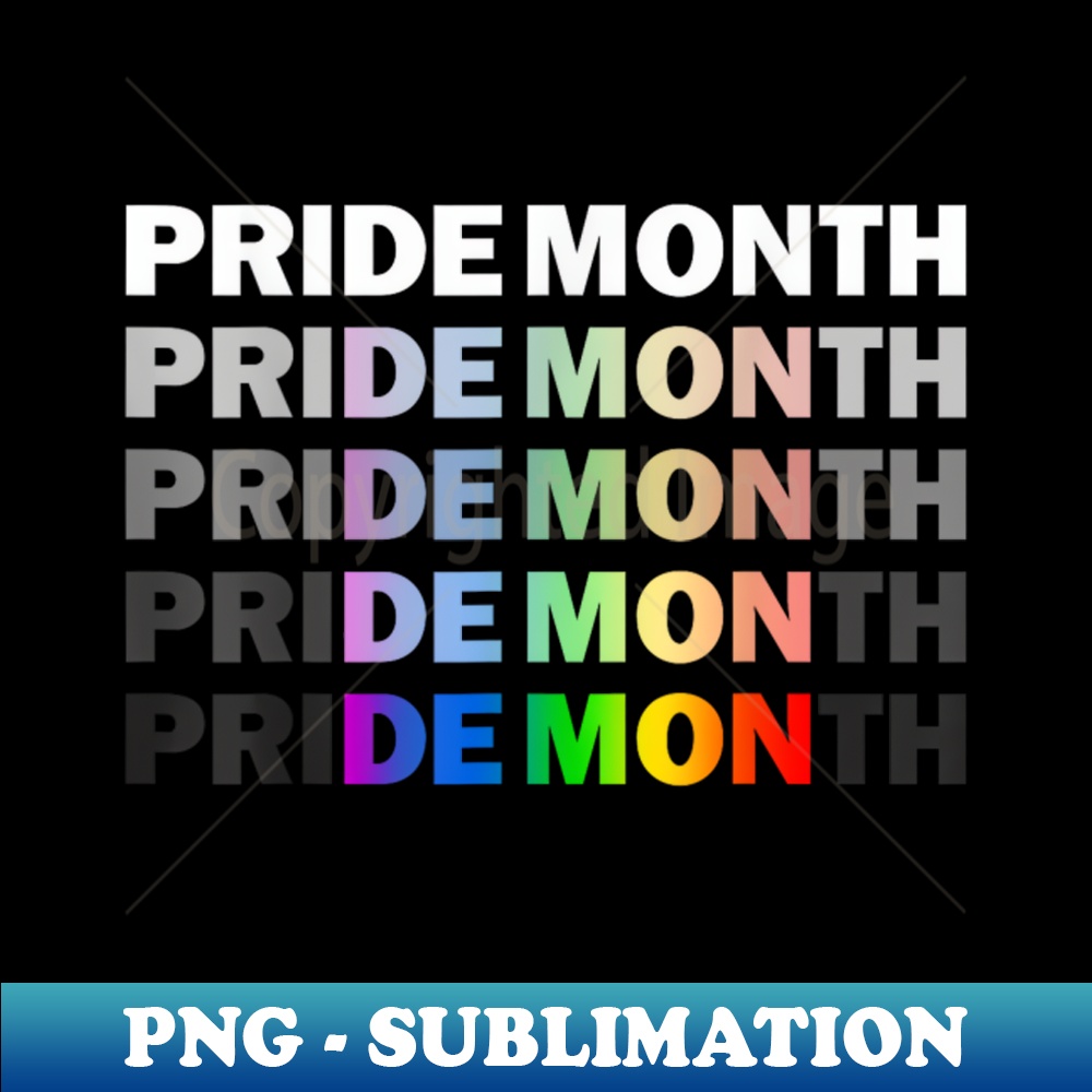 Pride Month Demon Pride Month - Instant PNG Sublimation Down | Inspire ...