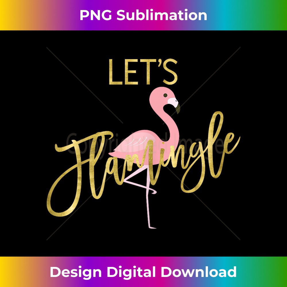 Lets Flamingle Flamingo Dark Yellow - Deluxe PNG Sublimation | Inspire ...