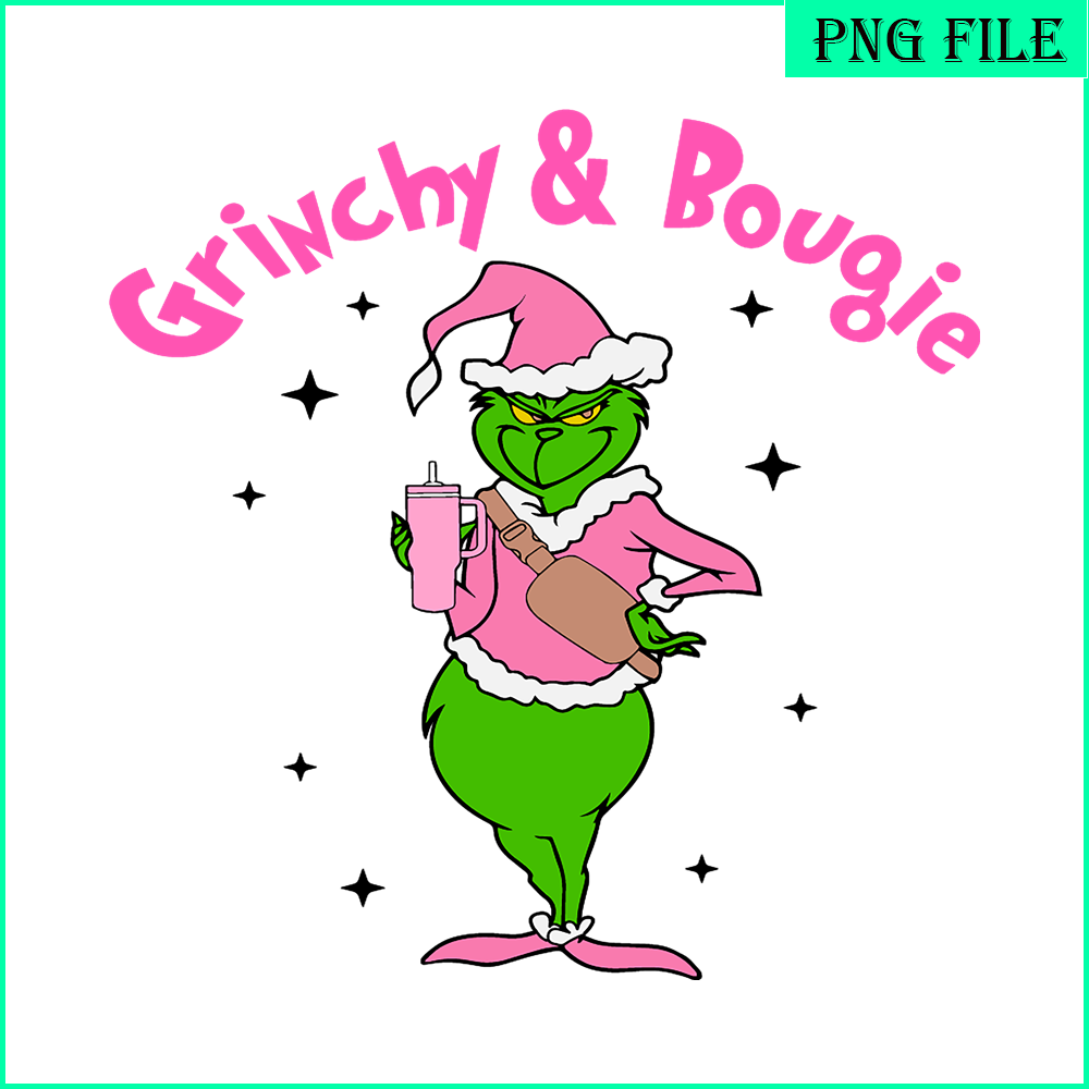 Grinchy And Bougie PNG, Extra Grinchy PNG, Funny Christmas P - Inspire ...