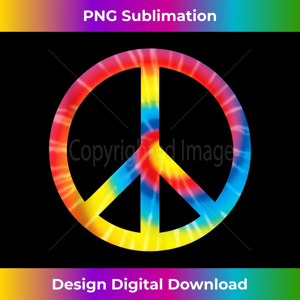 Peace Sign Tie Dye Design Hippies Symbol Tee Tank Top - Sop | Inspire ...