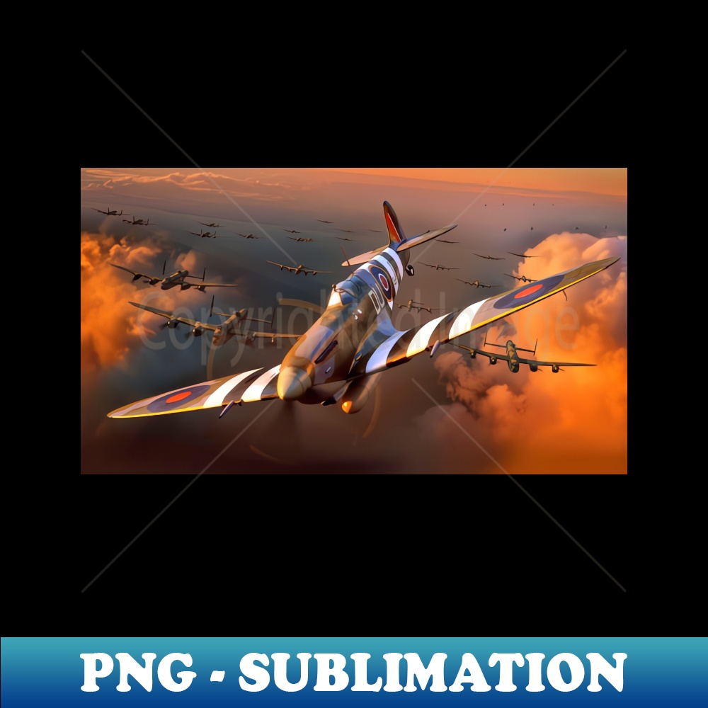 Supermarine Spitfire - High-Quality PNG Sublimation Download - Inspire Uplift