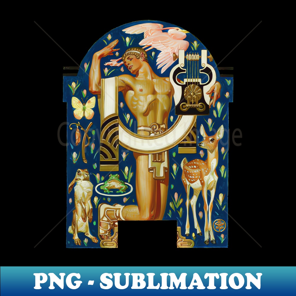 Spring Apollo and Animals - PNG Transparent Sublimation Fil - Inspire ...