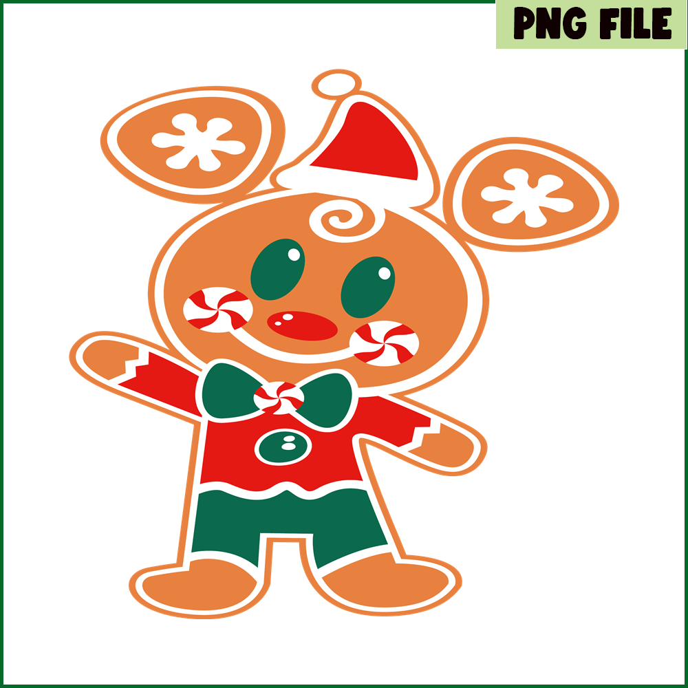 Mickey Gingerbread SVG PNG DXF EPS JPG | Inspire Uplift