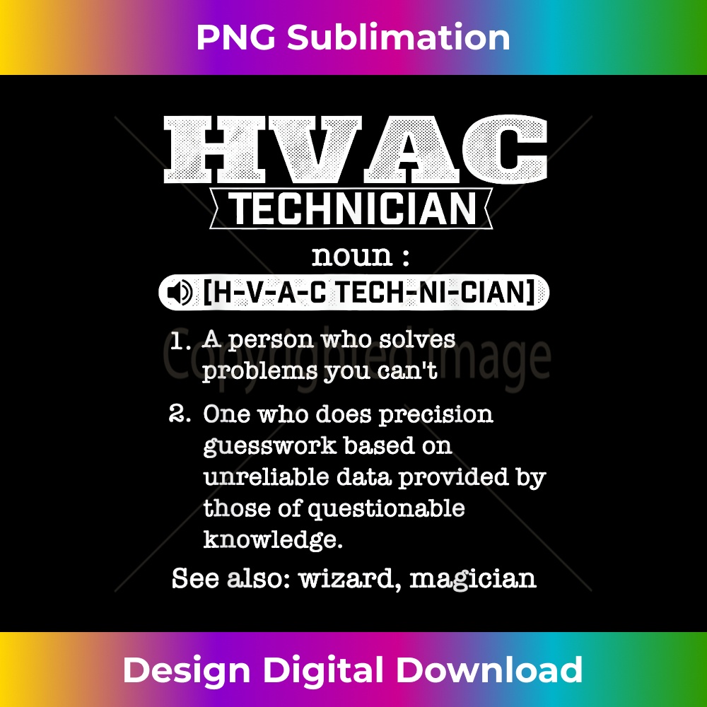 HVAC Technician Definition - Funny HVAC Tech AC Repairman - | Inspire ...