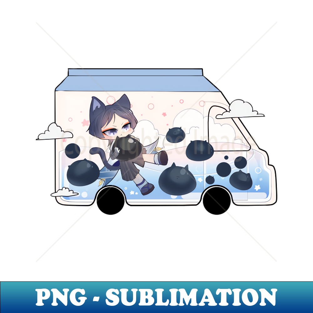 Genshin Impact Wanderer Scaramouche Cat Boba Bubble Tea Anim | Inspire ...