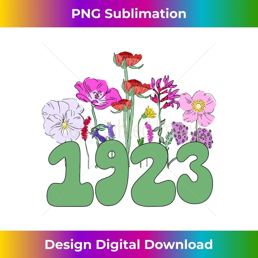 Funny 100 Years Old Wildflower 1923 Party Happy Birthday Lon - Inspire ...