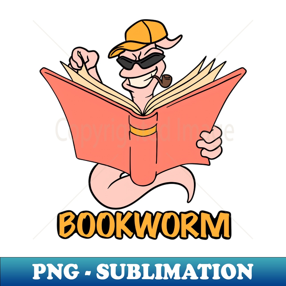 Book Worm RED - Premium PNG Sublimation File - Unleash Your | Inspire ...