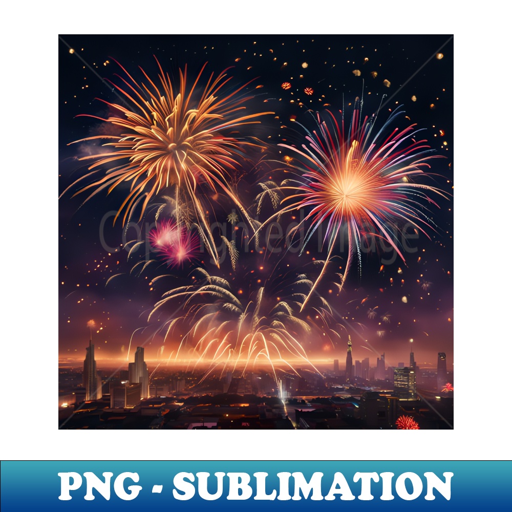 City Night Fire Lights - Professional Sublimation Digital Do | Inspire Uplift