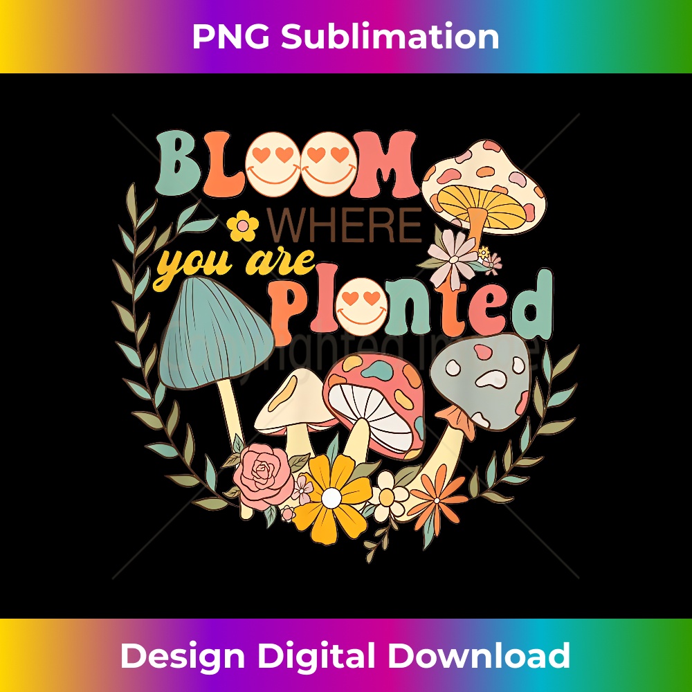 Bloom Where You're Planted Wildflower groovy mushroom flower | Inspire ...
