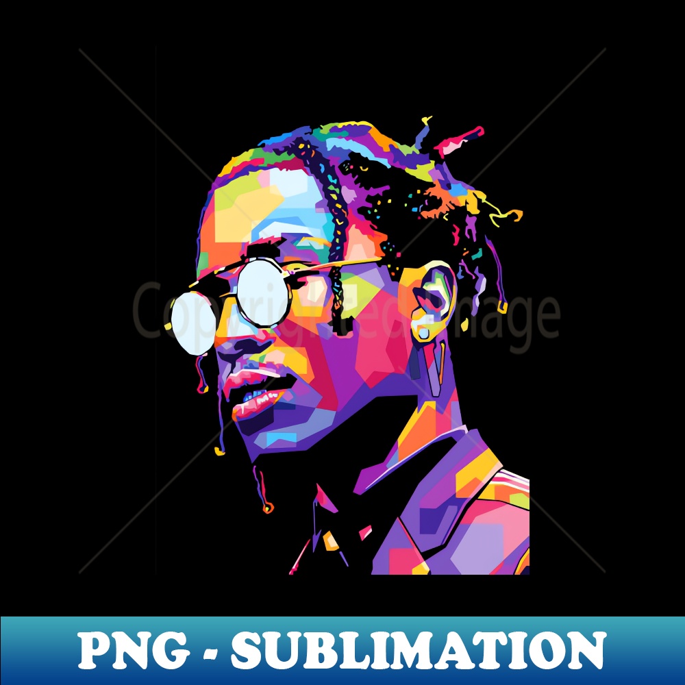 Asap Rocky Pop Art - Professional Sublimation Digital Downlo | Inspire ...