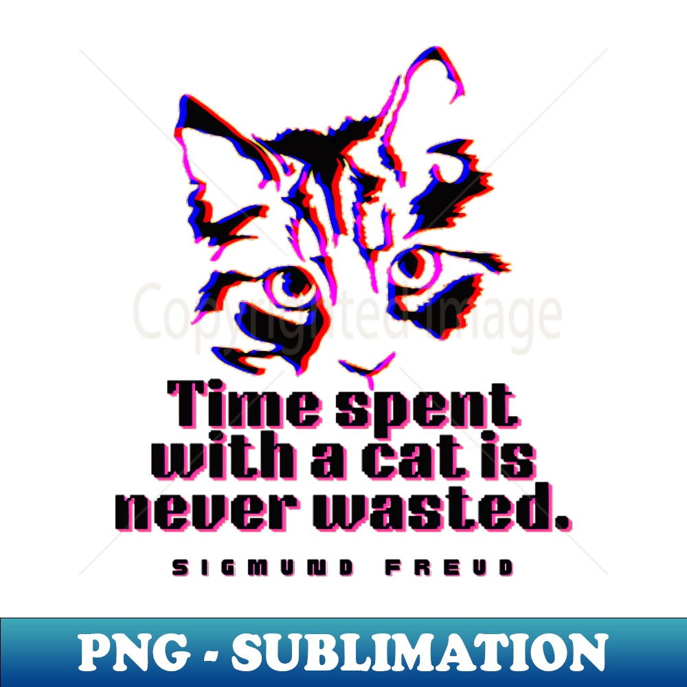 Cat art and Sigmund Freud time spent with a cat is never was | Inspire ...