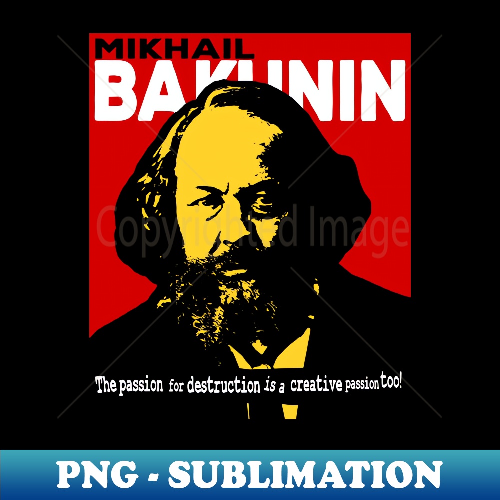 Mikhail Bakunin - Vintage Sublimation PNG Download - Capture | Inspire ...