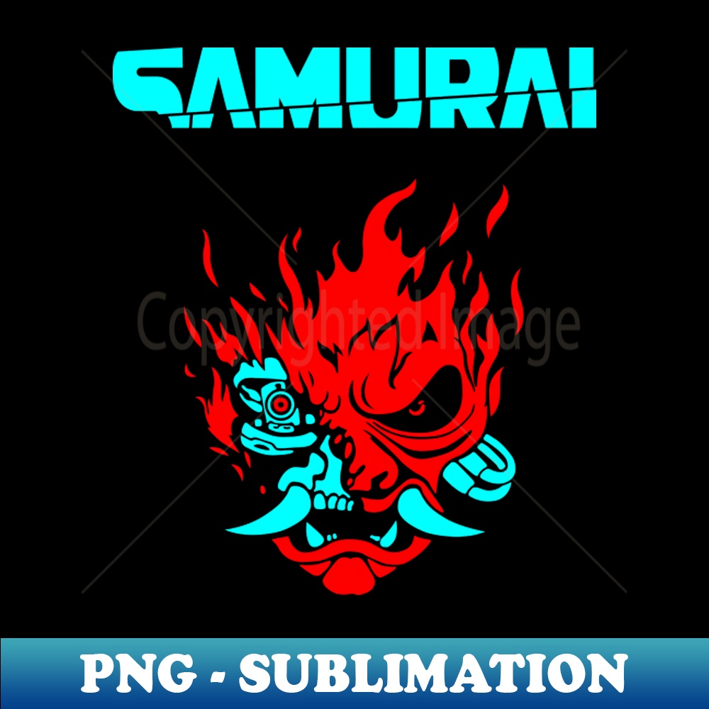 Cyberpunk Samurai - High-Resolution PNG Sublimation File - D | Inspire ...