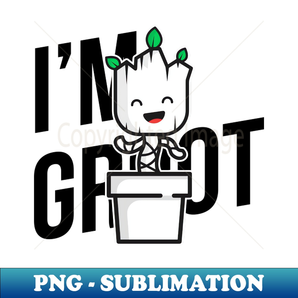 Im Baby Groot - High-Resolution PNG Sublimation File - Unlea | Inspire ...
