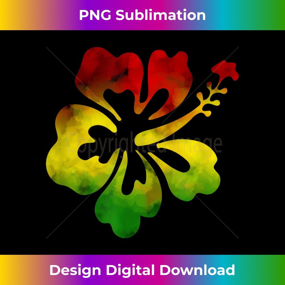 Hawaii Hibiscus Flower Rasta Water colors - Crafted Sublimat | Inspire ...