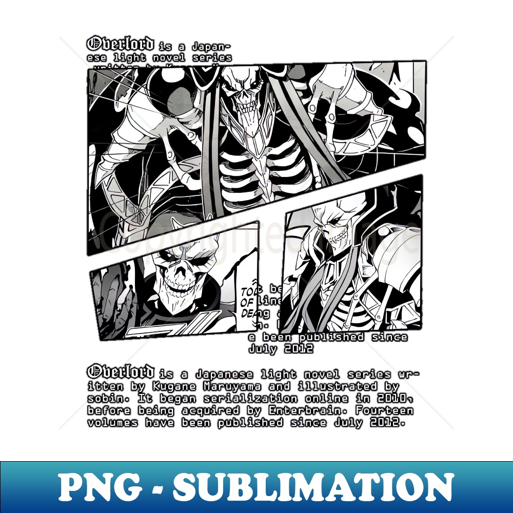 Ainz Ooal Gown Overlord Obarodo Anime Manga - Artistic Subli | Inspire ...