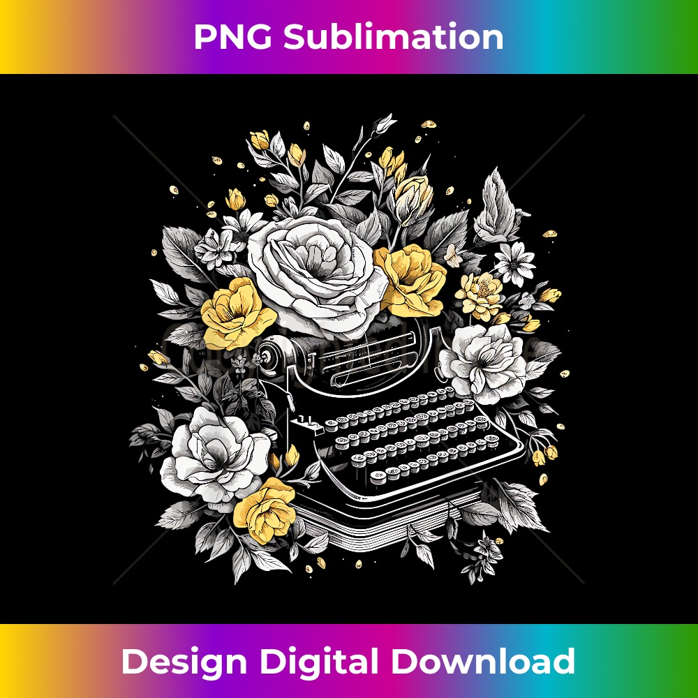 Typewriter Flowers Vintage Writer Book Authors Novelist - Ur | Inspire ...