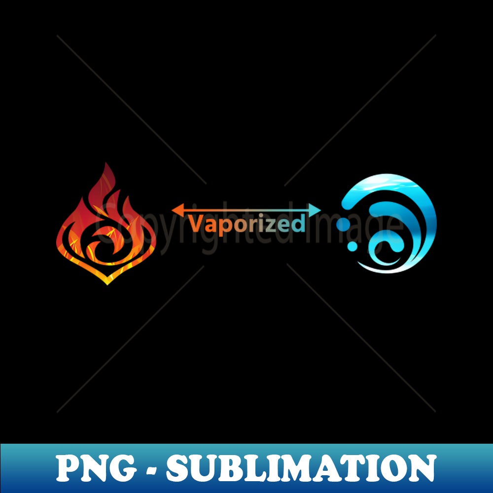 Genshin Impact Vaporized Reaction - Modern Sublimation PNG F | Inspire ...