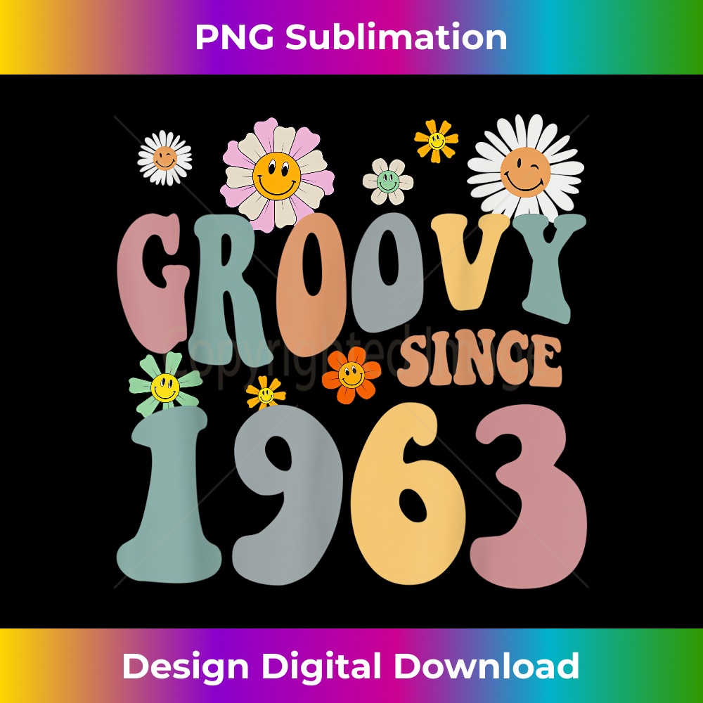 mb Groovy Since 1963 Retro Hippie Flower 59th Birthday - Bes | Inspire ...