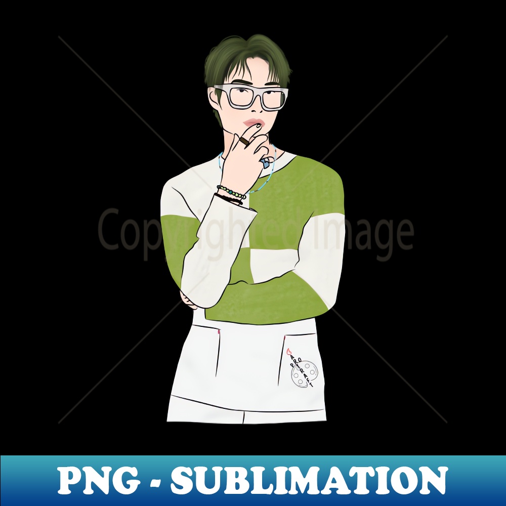 Song Mingi from Ateez Kpop - Sublimation-Ready PNG File - De | Inspire ...