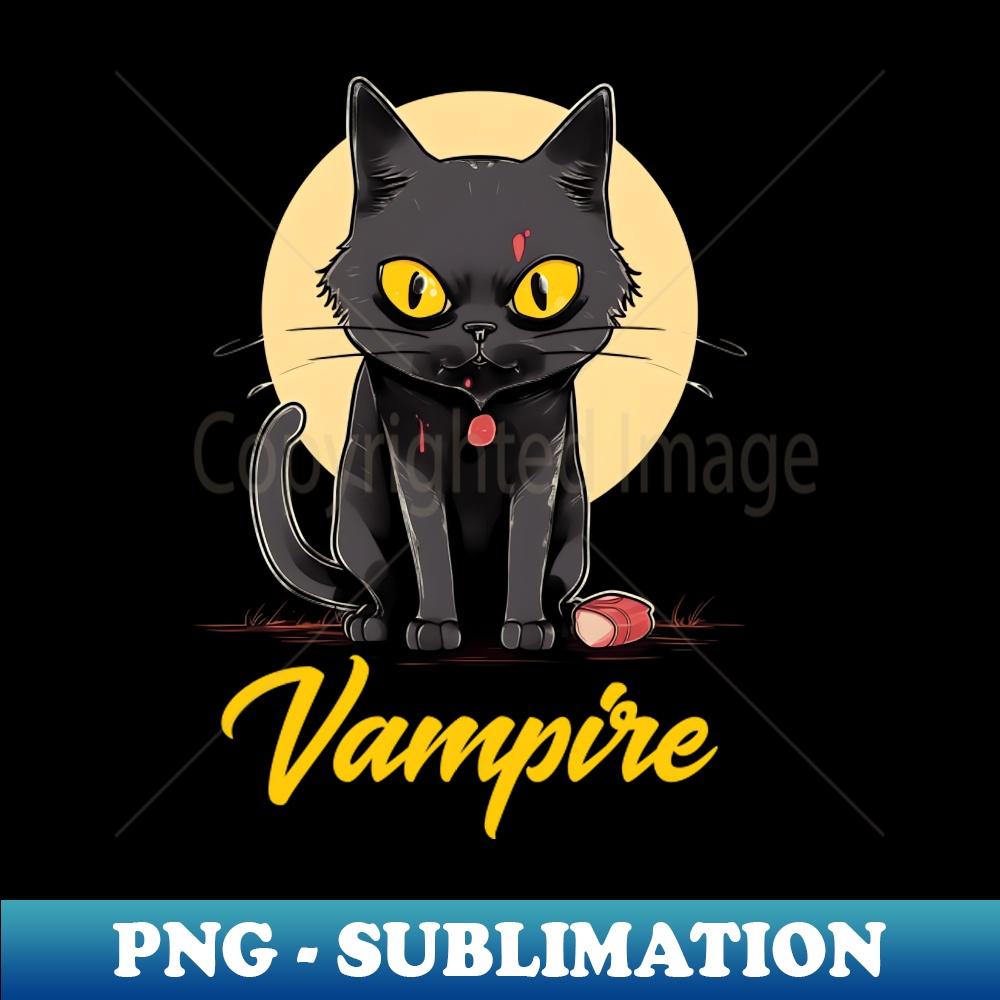 Vampire Cat - Signature Sublimation PNG File - Spice Up Your | Inspire ...